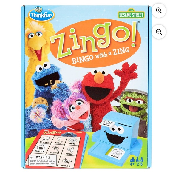Sesame Street | Toys | New Zingo Bingo Game Birthday Gifts For Toddler ...